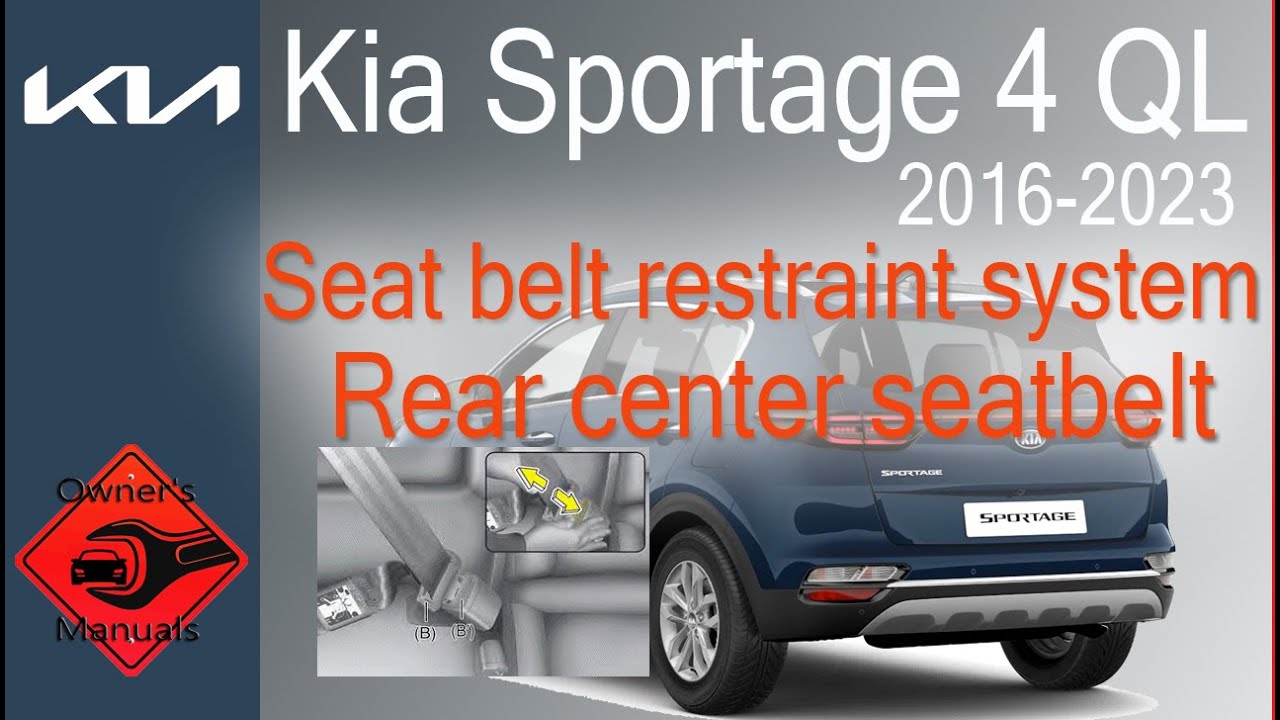 Kia Sportage 4 (QL) - Seat belt restraint system | Rear center seatbelt