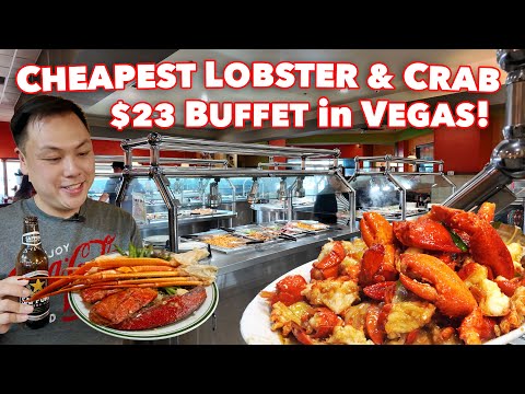 Cheapest Lobster and Crab Buffet in Las Vegas! $23 Amazing Seafood Feast!