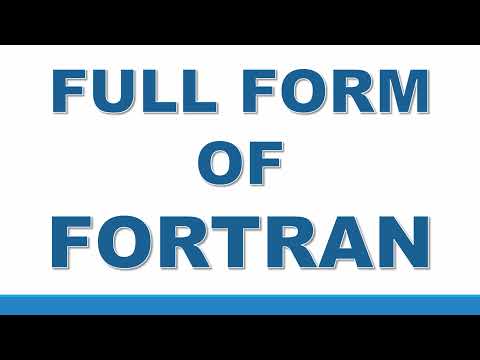 FULL FORM OF FORTRAN