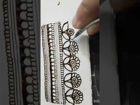 border henna designs #henna #song #viral #shortsfeed #viralsong #hennaborder #lonar #mehndi #youtube