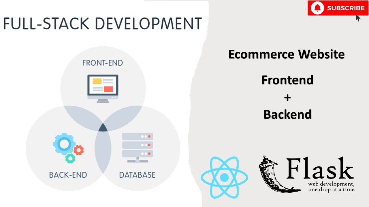 Ecommerce Website using React JS and python Flask Overview || Full stack project