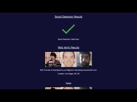 Trueface.ai IDVerify from Dashboard