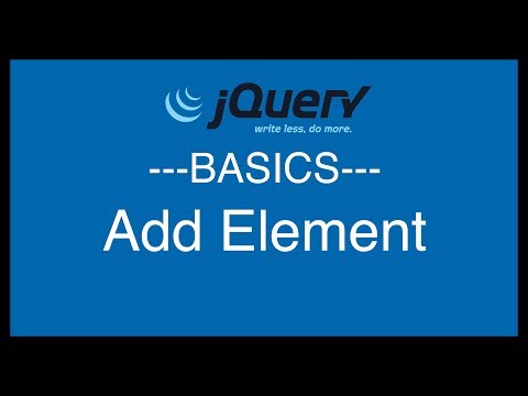 Learn jQuery Basics Tutorial 15 Add Elements - Mind Luster