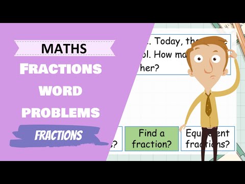 Maths - Fractions Word Problems (Primary School Maths Lesson)