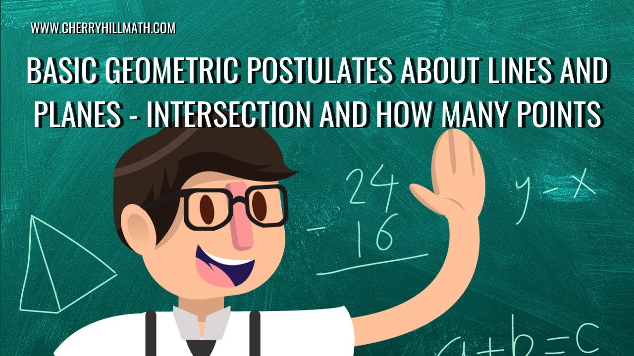 Basic Geometric Postulates - Intersection Lines and Planes Postulates | Geometry