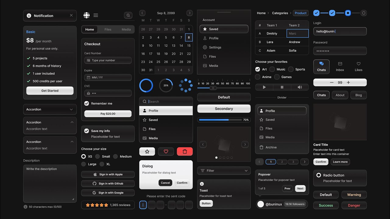 Frames X Mono UI Kit — Restyled