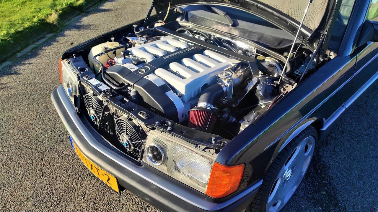 Mercedes-Benz 190 With M120 V12 Swap Listed for Sale, Costs Less Than a ...