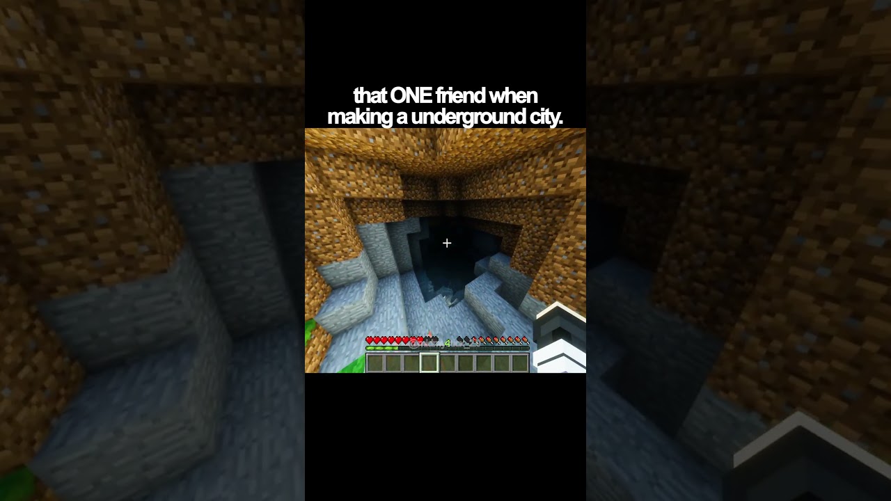 that ONE friend when making a underground city.