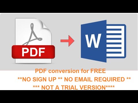 Convert PDF to Word for totally FREE at ZERO cost [NO signup, NO registration and NO Trial Version]