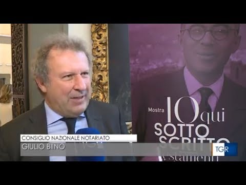 31/10/2019 Tgr Toscana (RAI 3) - La Mostra "Testamenti di Grandi Italiani" a Firenze