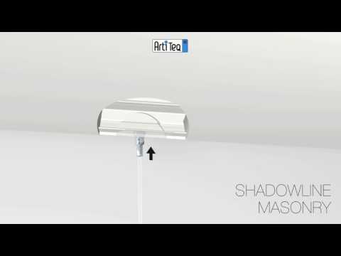 ARTITEQ Shadowline Rail Masonry – installation
