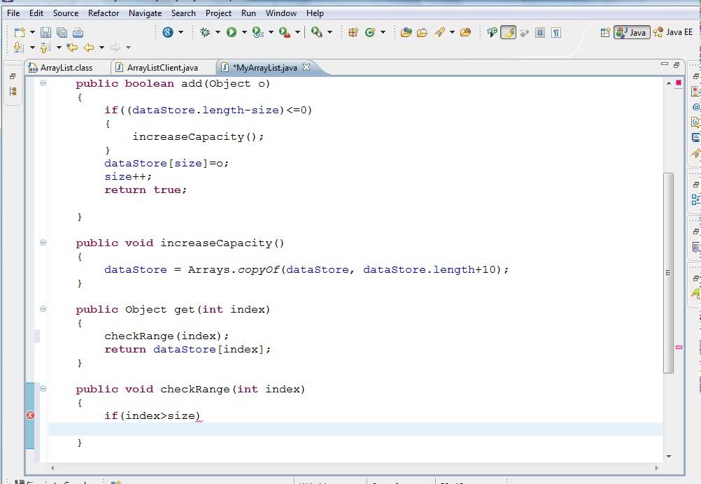 Java Collection-  Implementing ArrayList - part 3