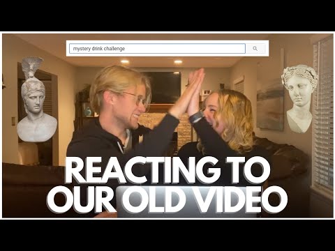 reacting to our old video (mystery drink challenge) ft. troyolsenn | Emily Elizabeth