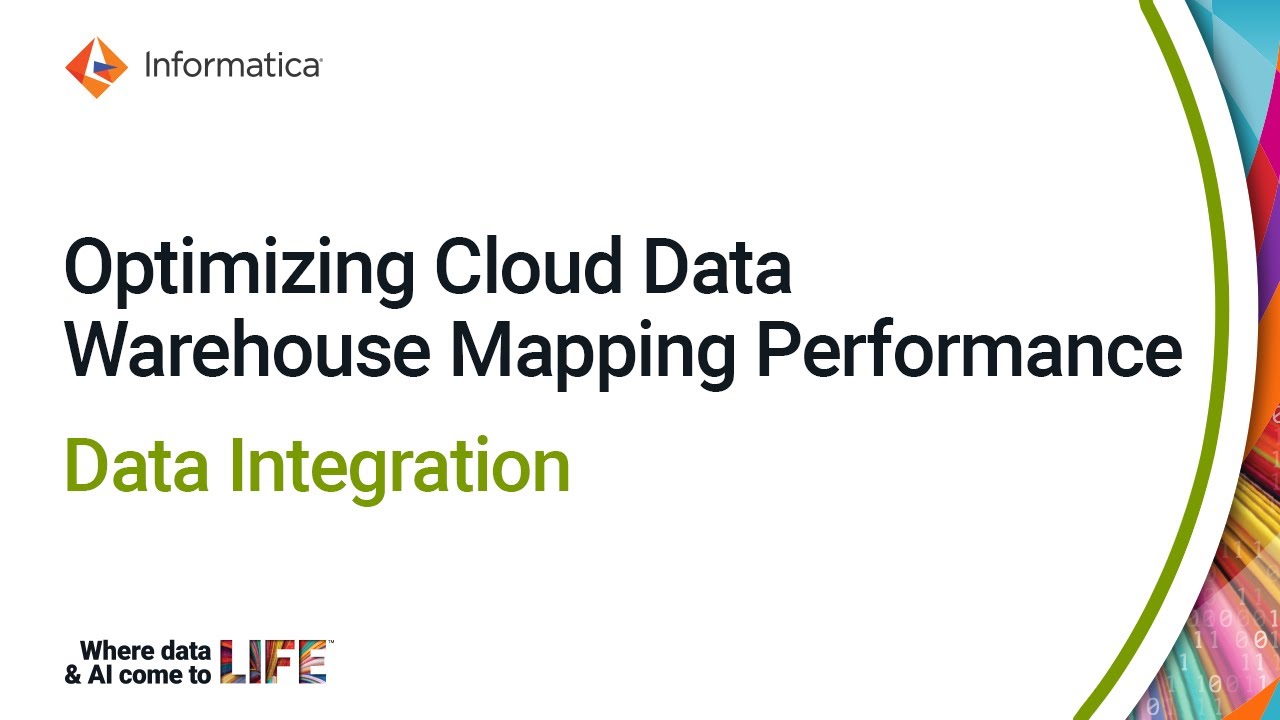 Optimizing Cloud Data Warehouse Mapping Performance in Data Integration