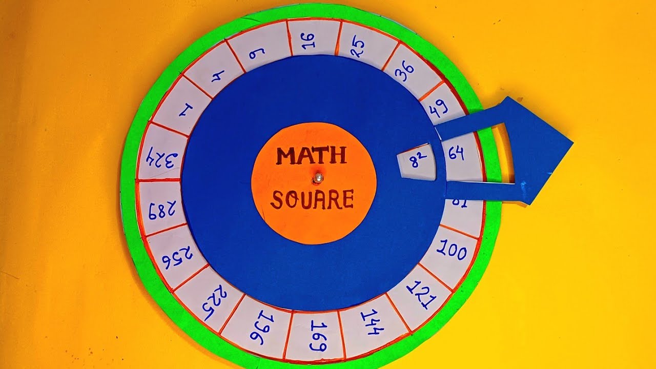 Maths Squares Working Model | Math's Square TLM Project