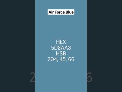 HTML Color Code Air Force Blue | HEX Codes
