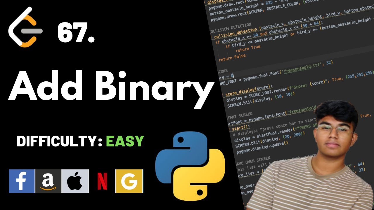 Add Binary | Leet code 67 | Theory explained + Python code | July Leet code challenge