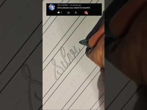 Say my name -- Silvia! #easy #calligraphy #lettering #how #relaxing #curso #cursive #beautiful