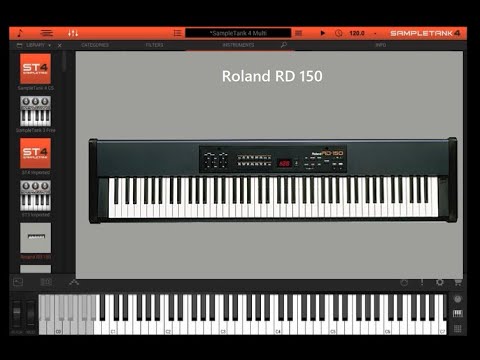 Roland RD 150 Stage Piano Emulation Demo - All 16 Voices !