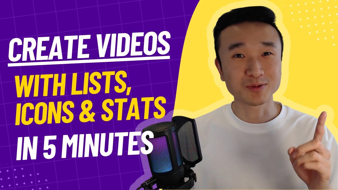 Creating an Engaging Video with Lists, Icons, and Stats in 5 Minutes ...