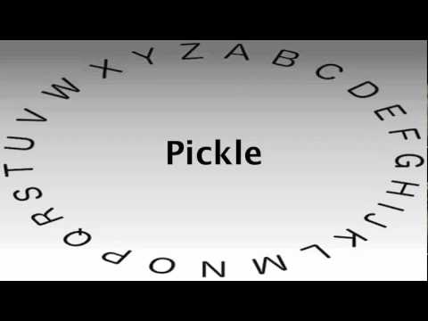 Spelling Bee Words and Definitions — Pickle