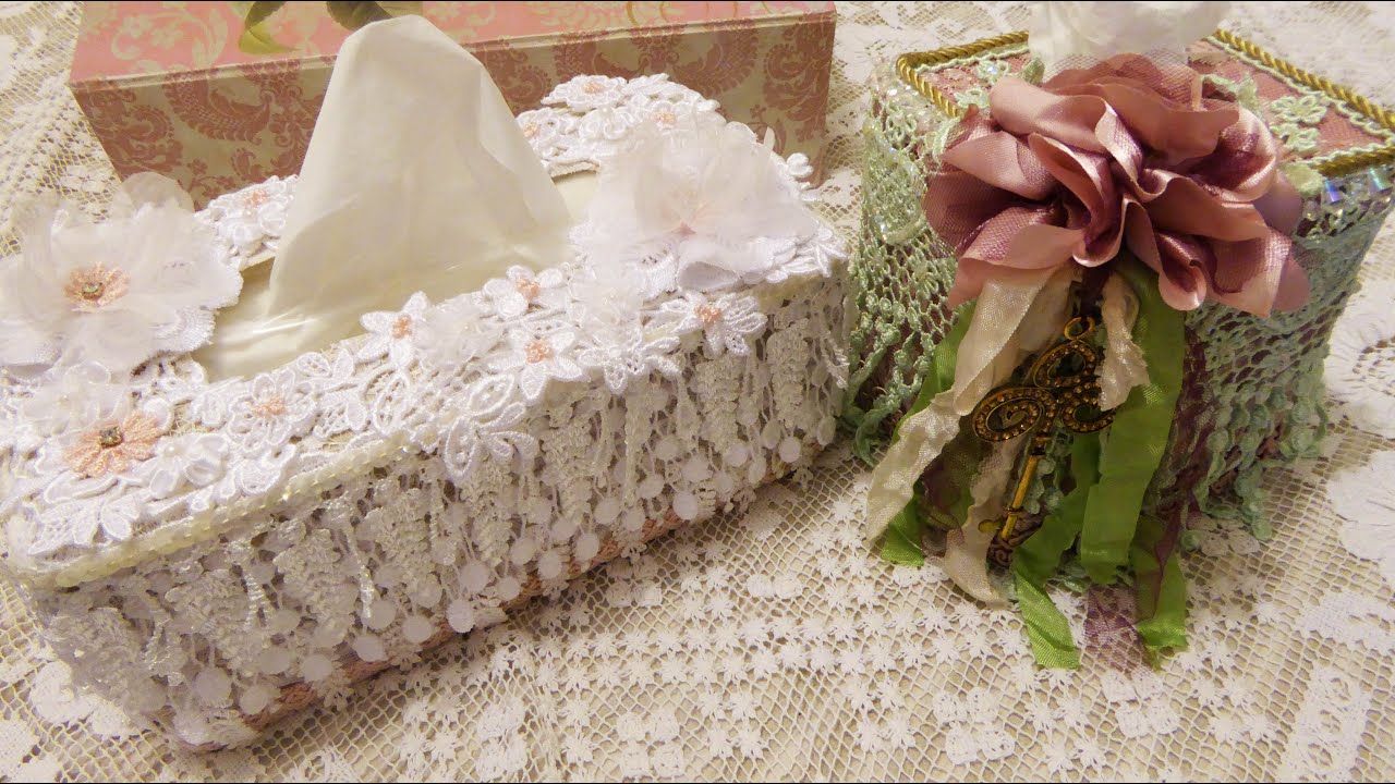 Tissue Box Covers with Tresors de Luxe