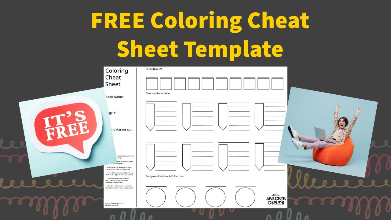 Make Your Own Coloring Cheat Sheet Using this FREE Template!