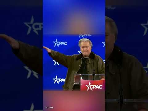 Steve Bannon performs controversial gesture at CPAC