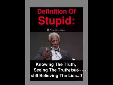 DEFINITION OF STUPID:
