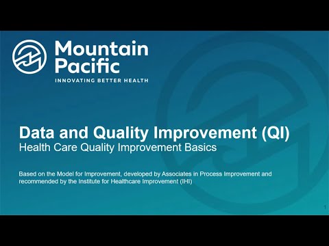 9 Quality Improvement Basics - Data and Quality Improvement