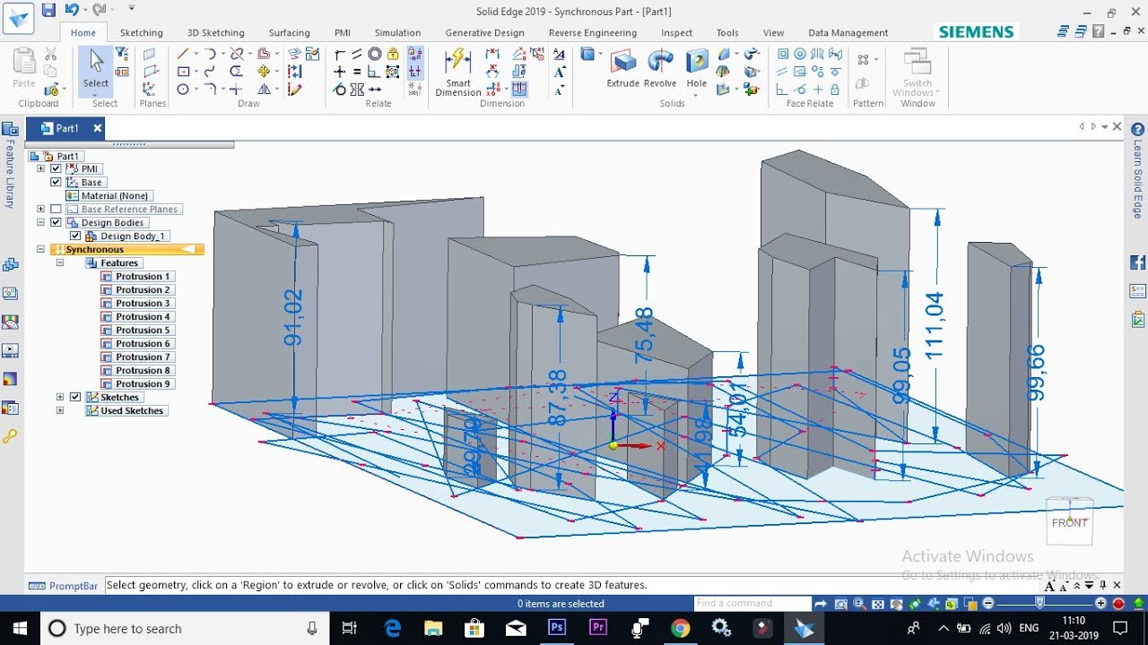 Solid Edge 2019 Tutorial 1