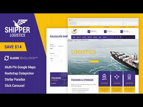 Shipper Logistic - Transportation HTML Template | Themeforest Website Templates and Themes
