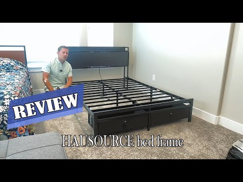 HAUSOURCE Bed Frame with Storage Headboard & Footboard Review - What You Need to Know!
