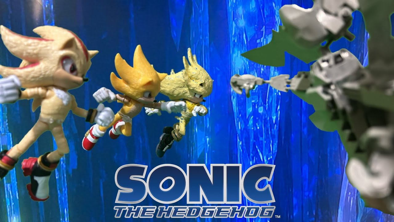 Sonic Stop Motion super sonic super shadow super silver vs Solaris ￼[3000 subscribers special]￼