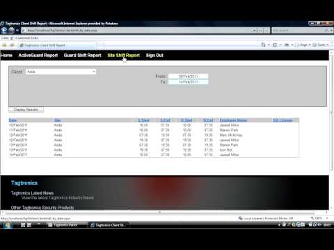 Security Guard Management Software - Activeguard Web Portal