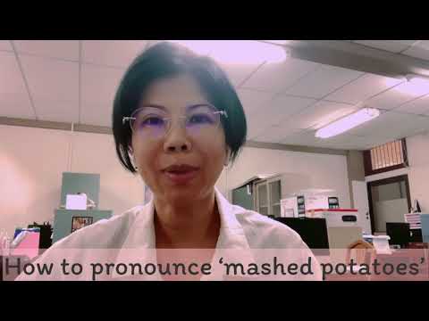 How to pronounce MASHED POTATOES