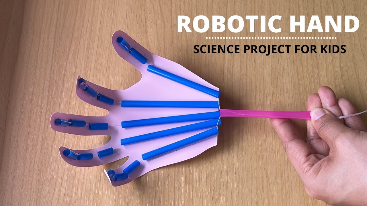 Robotic Hand Science Project |  Simple Paper Robot Hand for Kids | STEM Activity