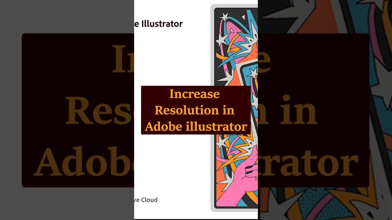 Increase Resolution in Adobe illustrator.    #resolution #illustrator #tricks #latest #shorts