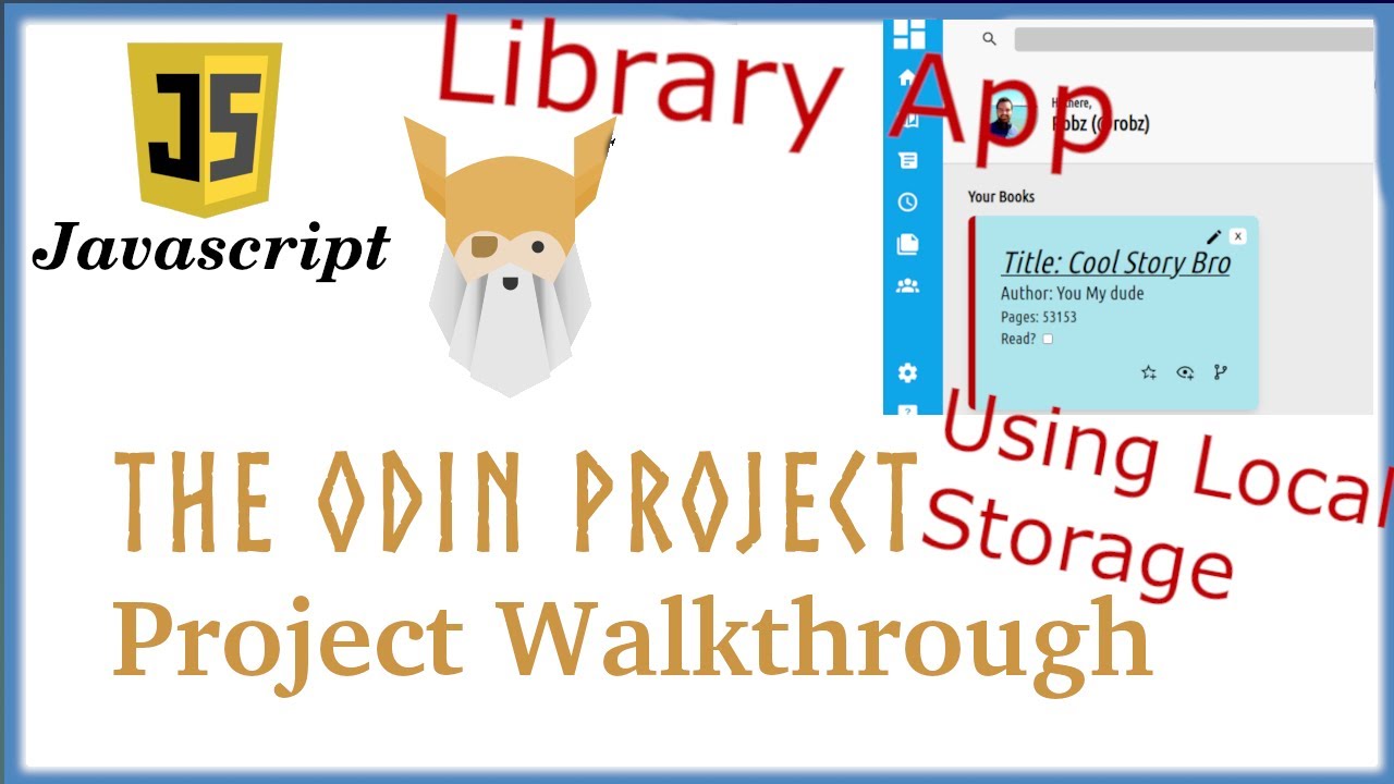 The Odin Project, a Walkthrough of the Library App
