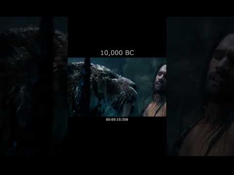 saber-toothed tiger 🐅 payback scene │10, 000 B.C. #shorts