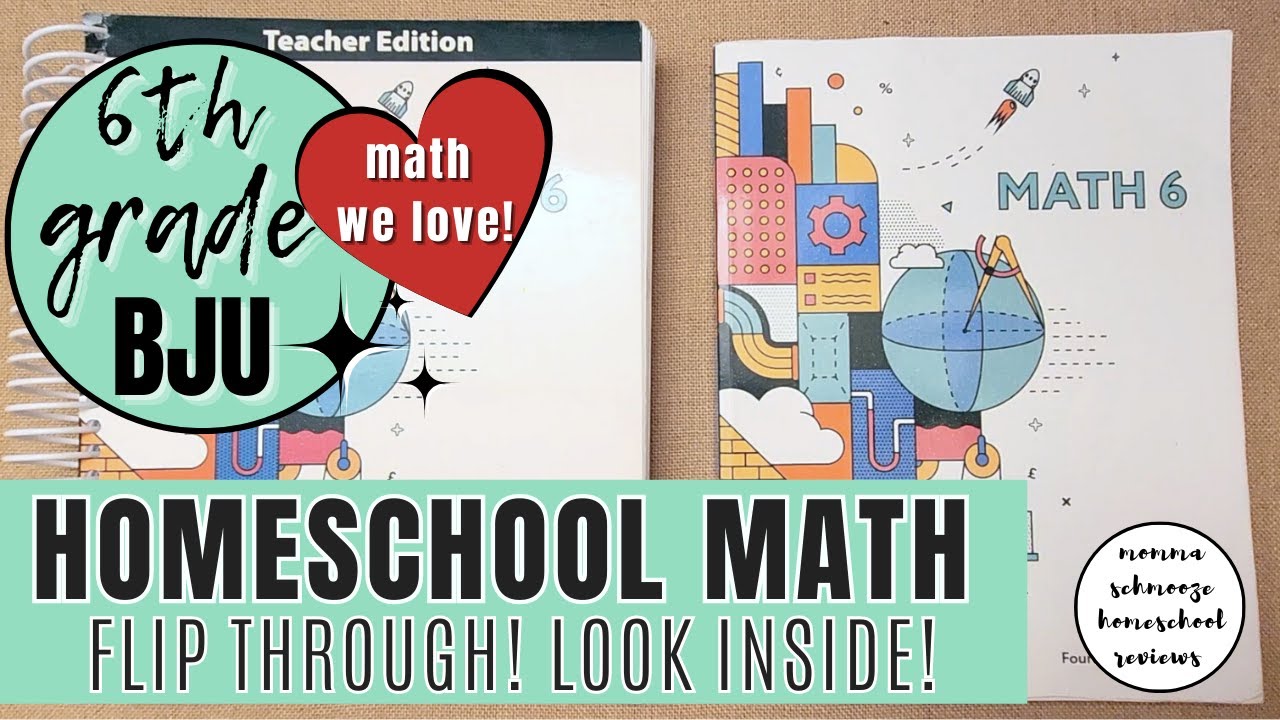 BJU MATH 6 FLIP THROUGH | 6TH GRADE MATH CURRICULUM