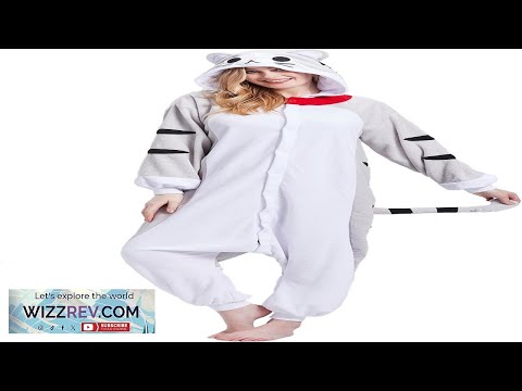 Adult Onesie Pajamas Unisex Halloween Animal Costume Sleepwear for Men Review
