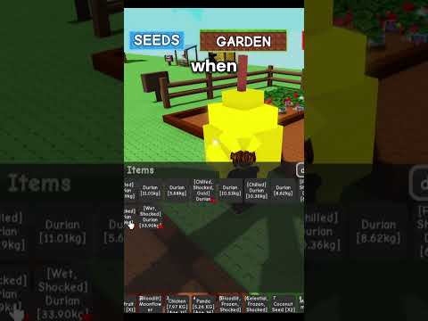 Grow a Garden Scammed Me With This Durian 😩🍈 #growagarden #roblox