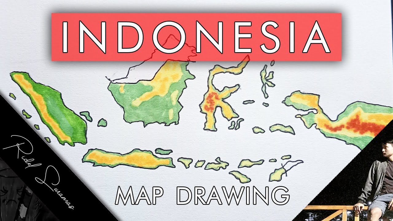 How to Draw Indonesia Map