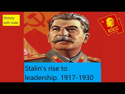 Joseph Stalin. Rise to leadership of the CPSU. 1917-1930~