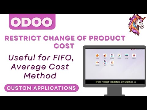 Odoo | Restrict Change of Product Cost | Useful for FIFO, Average Cost Method