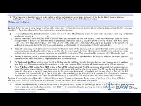 Learn How to Fill the Form 4506-T Request for Transcript of Tax Return