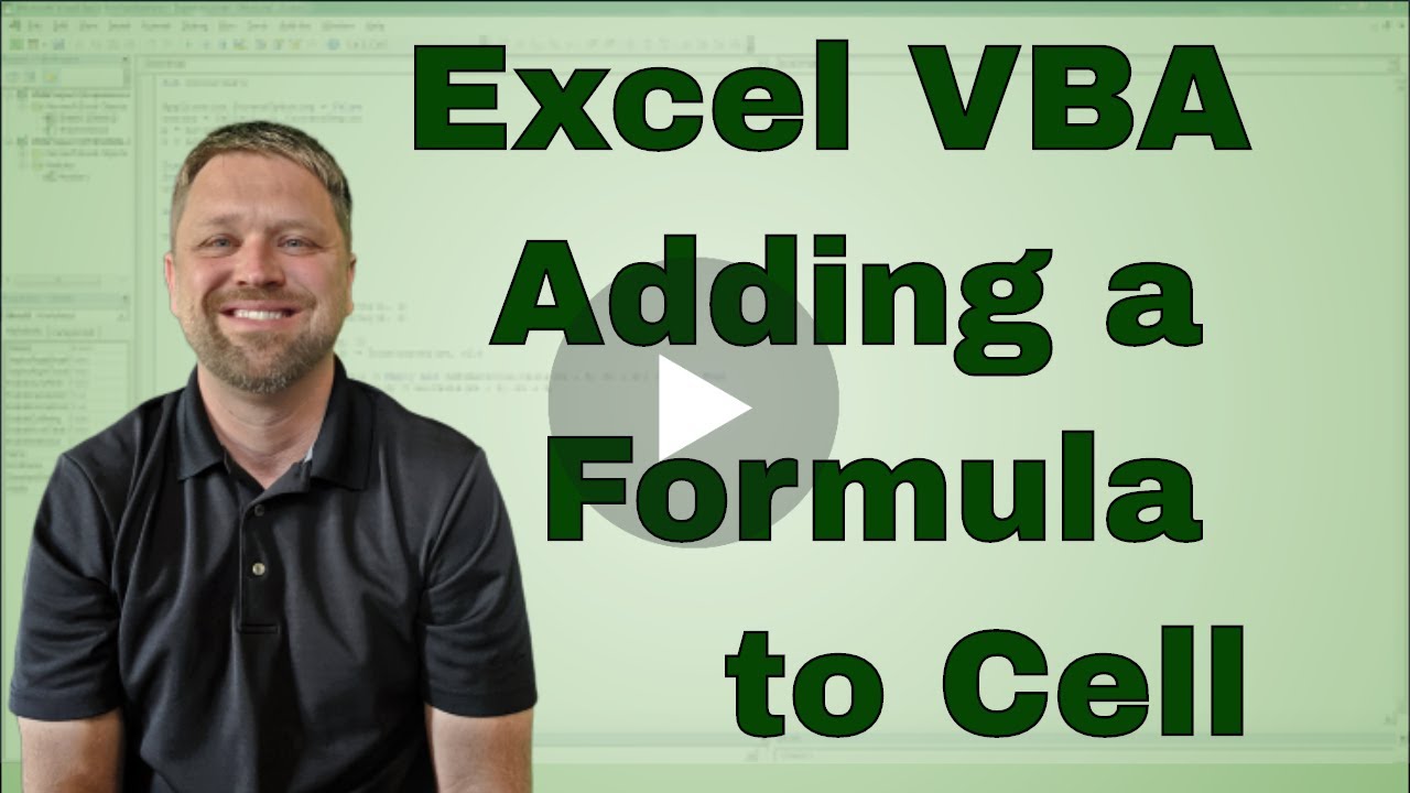 VBA Cells Formula - Code Included