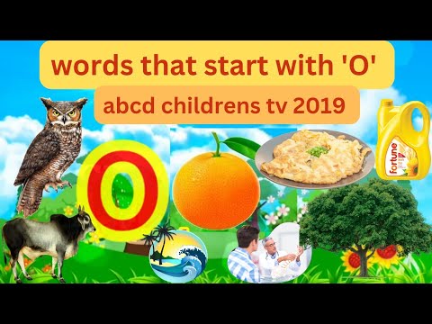 words that start with 'O' | O for Orange 🍊 | @abcdchildrenstv2019 |
