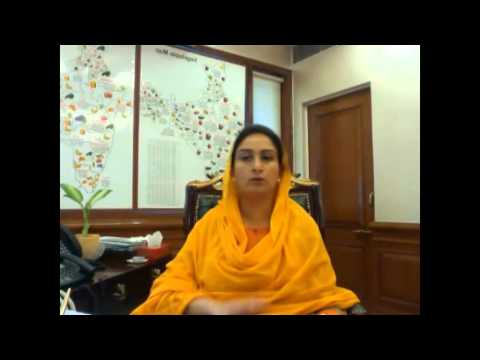 Interview : Union Minister for Food Processing Industries Harsimrat Kaur Badal